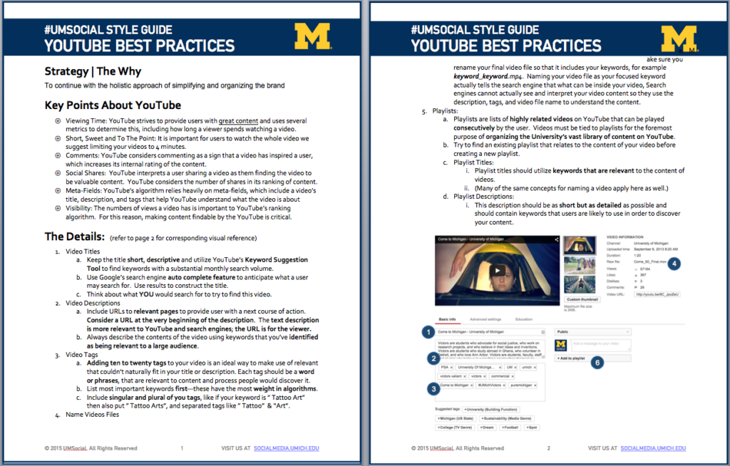 YouTube Best Practices | U-M Social Media
